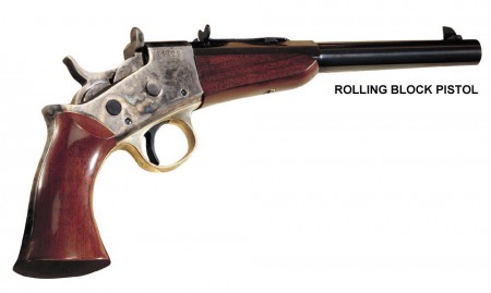 Rolling Block Pistol UBERTI Pistole Jednoranná :: DAVE WESTERN GUNS s.r.o.